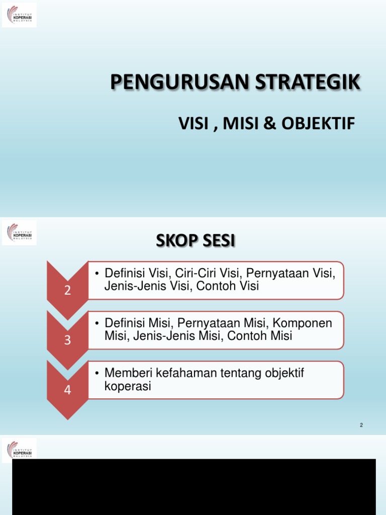 SESI Visi Misi Dan Objektif | PDF | Karier & Perkembangan | Bisnis