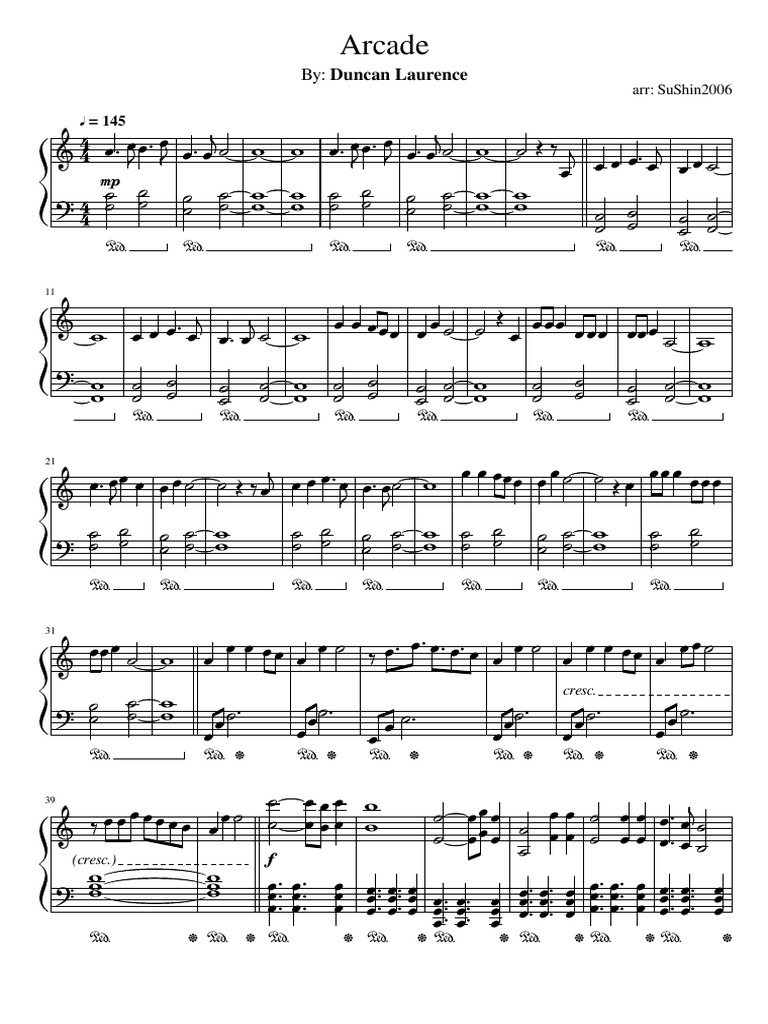 Arcade - Duncan Laurence | PDF