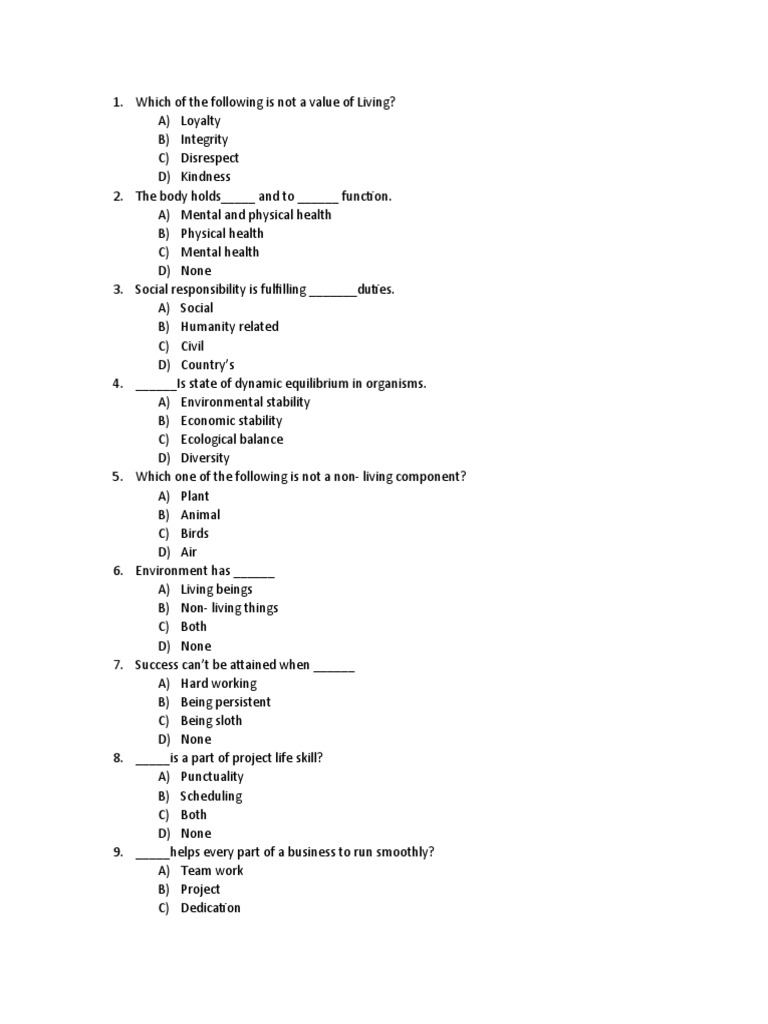 Life Skills - 2 | PDF