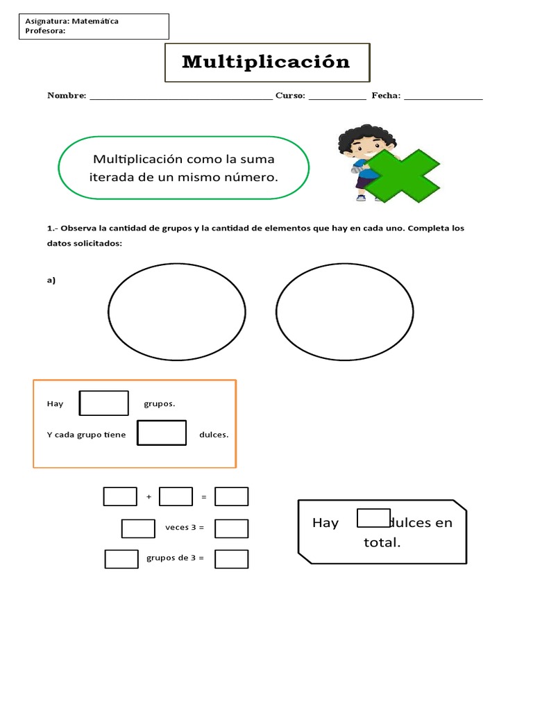 Guia Multiplicacion 2° Basico | PDF