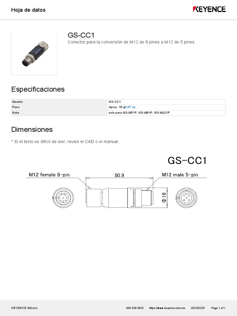 GS CC1 Datasheet | PDF