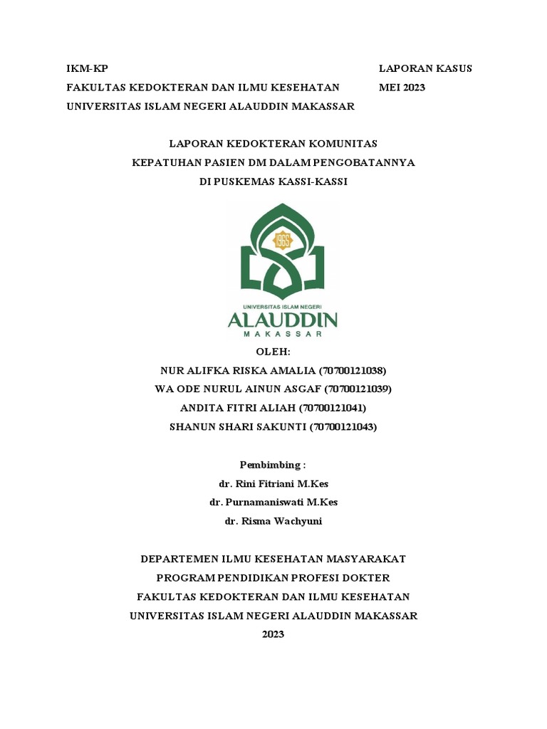 Laporan Kedokteran Komunitas | PDF