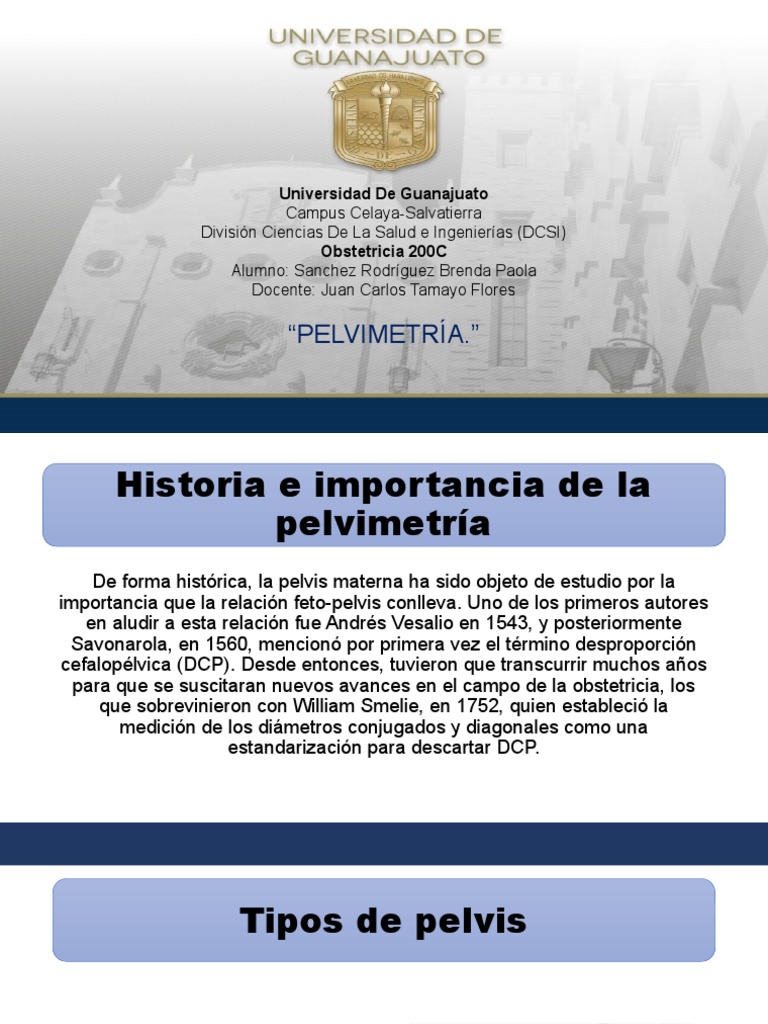 Pelvimetria | PDF | Pelvis | Anatomía