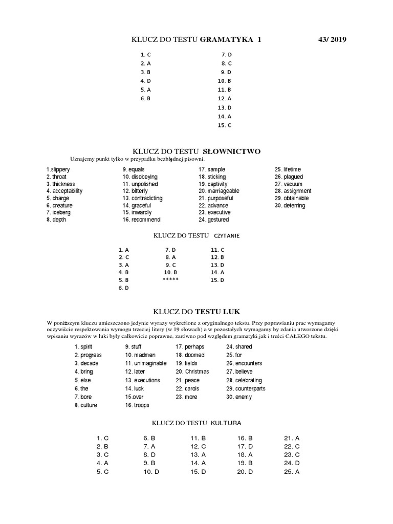 43 Oja Klucz Etapokregowy | PDF