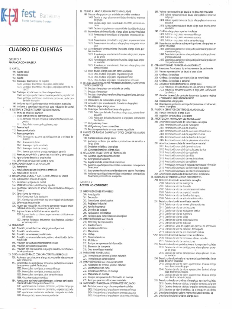 Plan General Contable | PDF