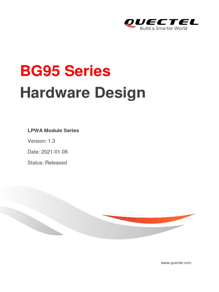 Quectel BG95 Series Hardware Design V1.3 | PDF | Cellular Network ...