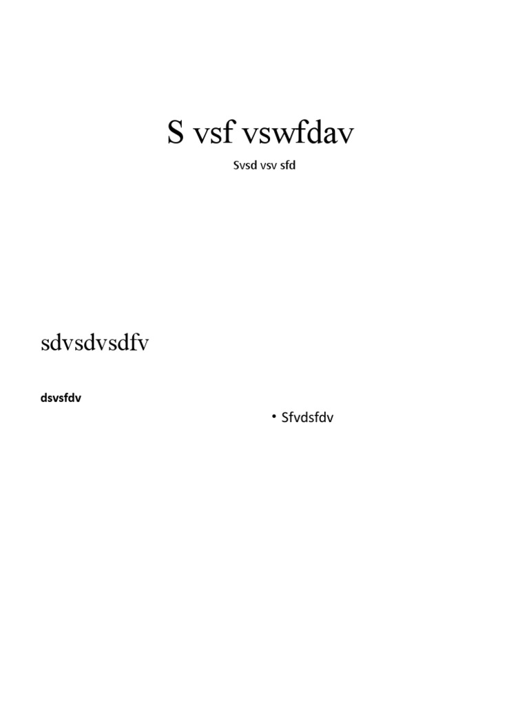 S VSF Vswfdav | PDF