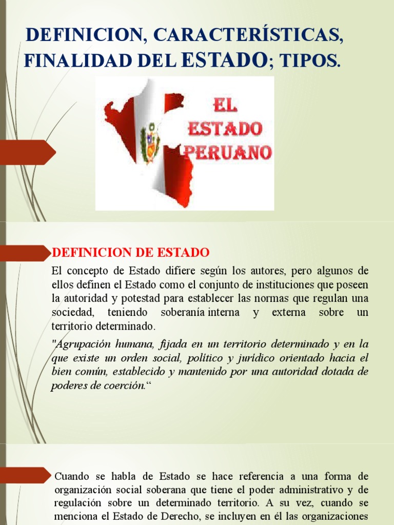 Definición y Tipos de Estado en Derecho | PDF | Estado (política ...