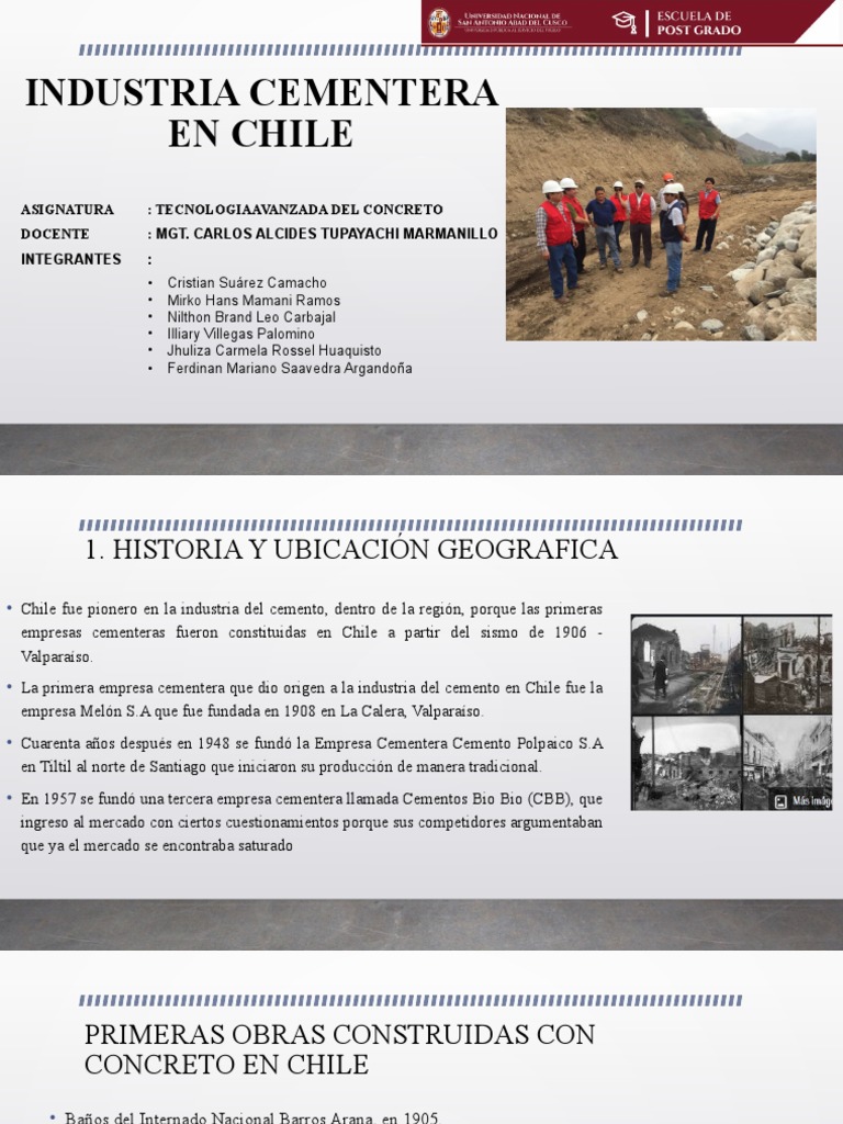 Industria del Cemento en Chile | PDF | Cemento | Materiales
