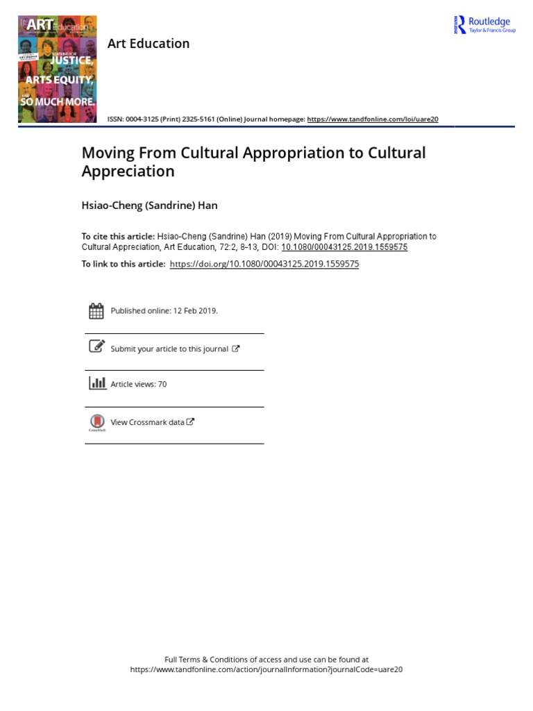 Moving From Cultural Appropriation To Cultural Appreciation | PDF ...