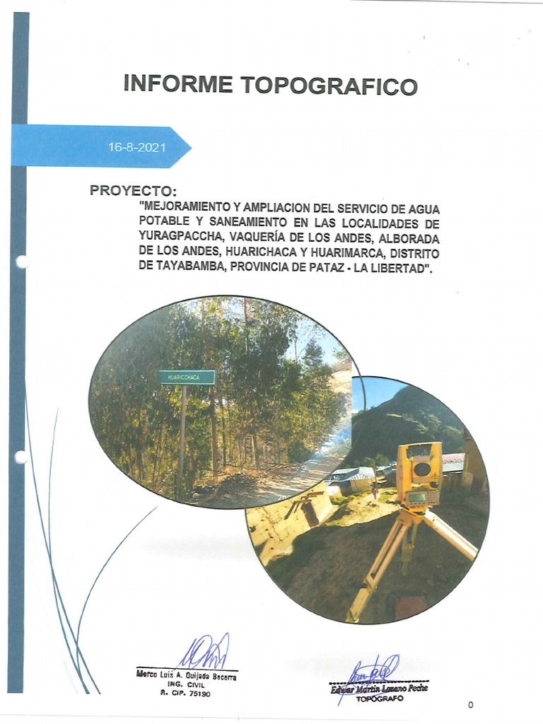 1.2. Informe Topografico | PDF