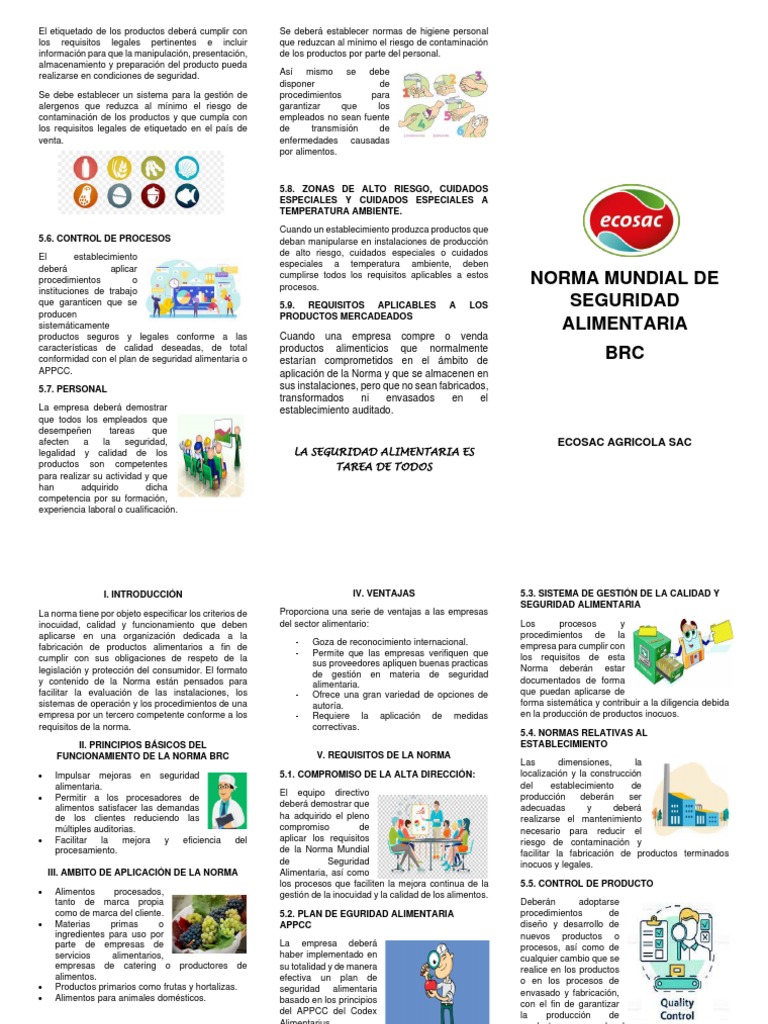 Cumplimiento de la Norma BRC en Seguridad Alimentaria | PDF | Análisis ...