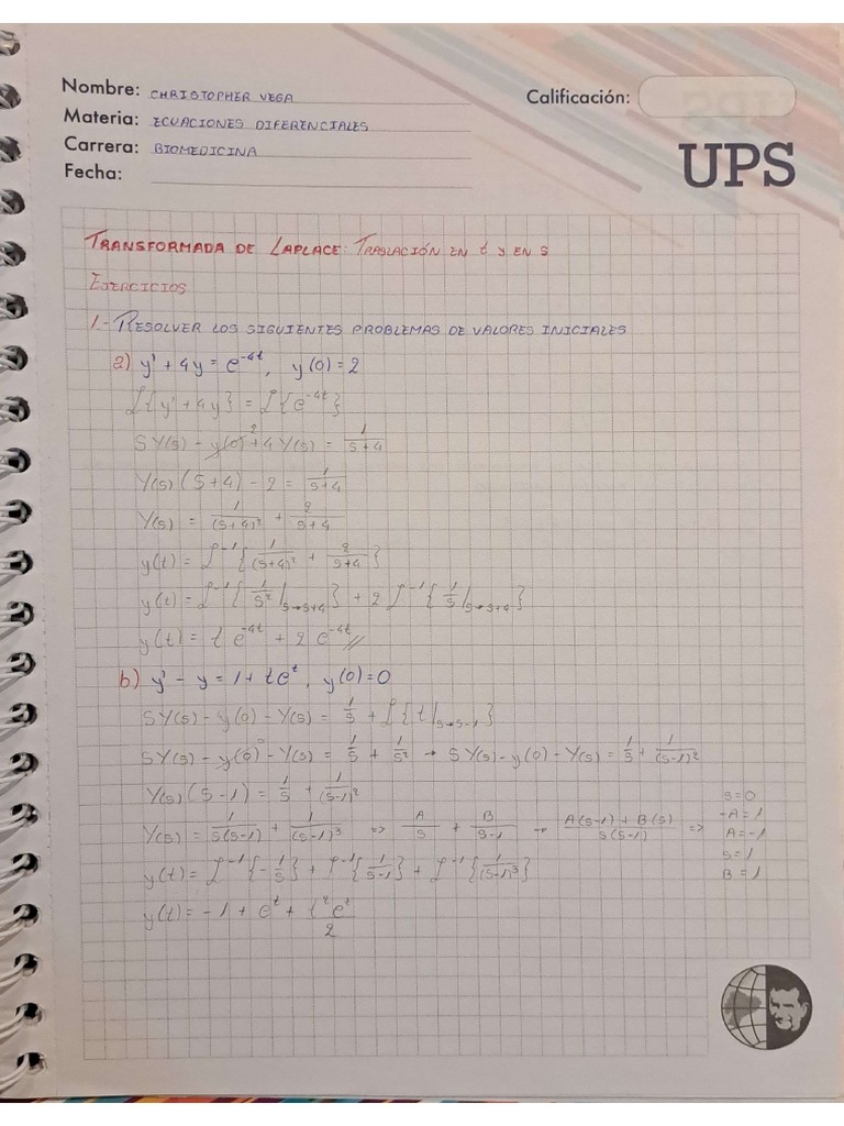 Tarea 4 P2 EDO Christopher Vega | PDF