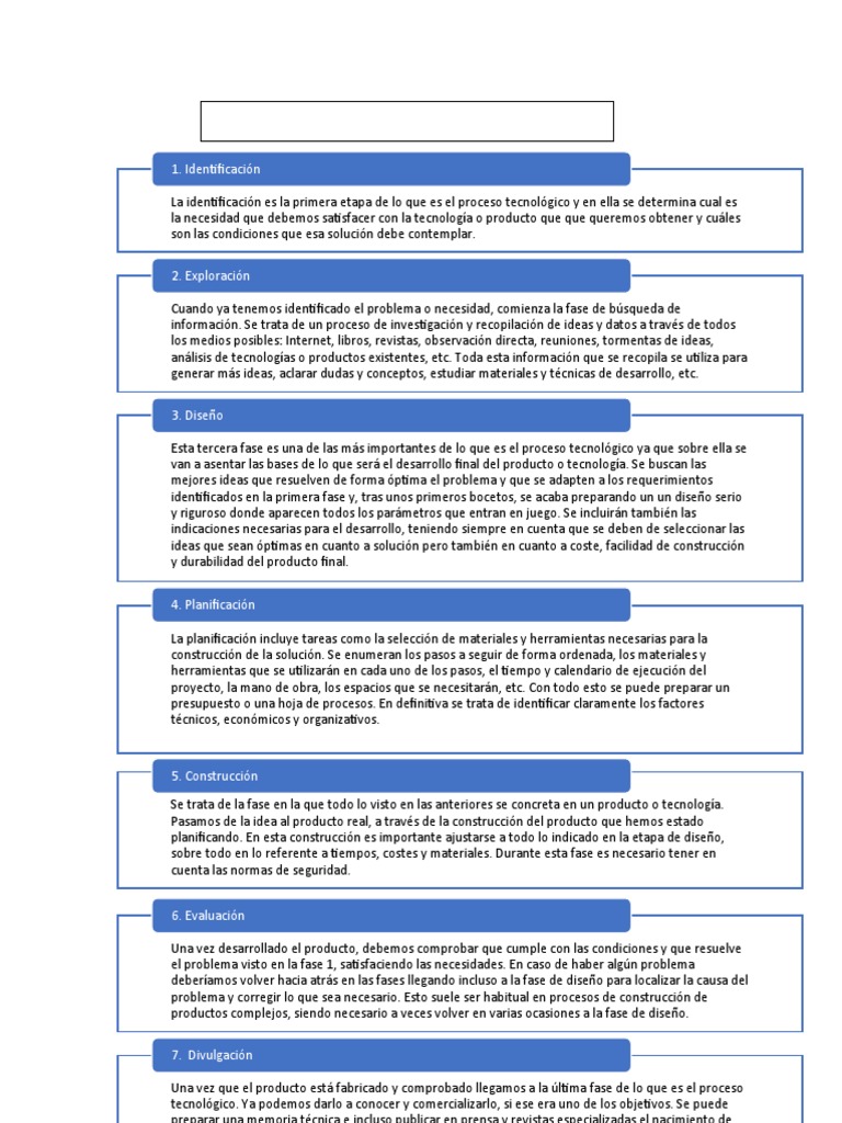 Etapas de Transformacion y Fabricacion de Un Artefacto | PDF | Diseño