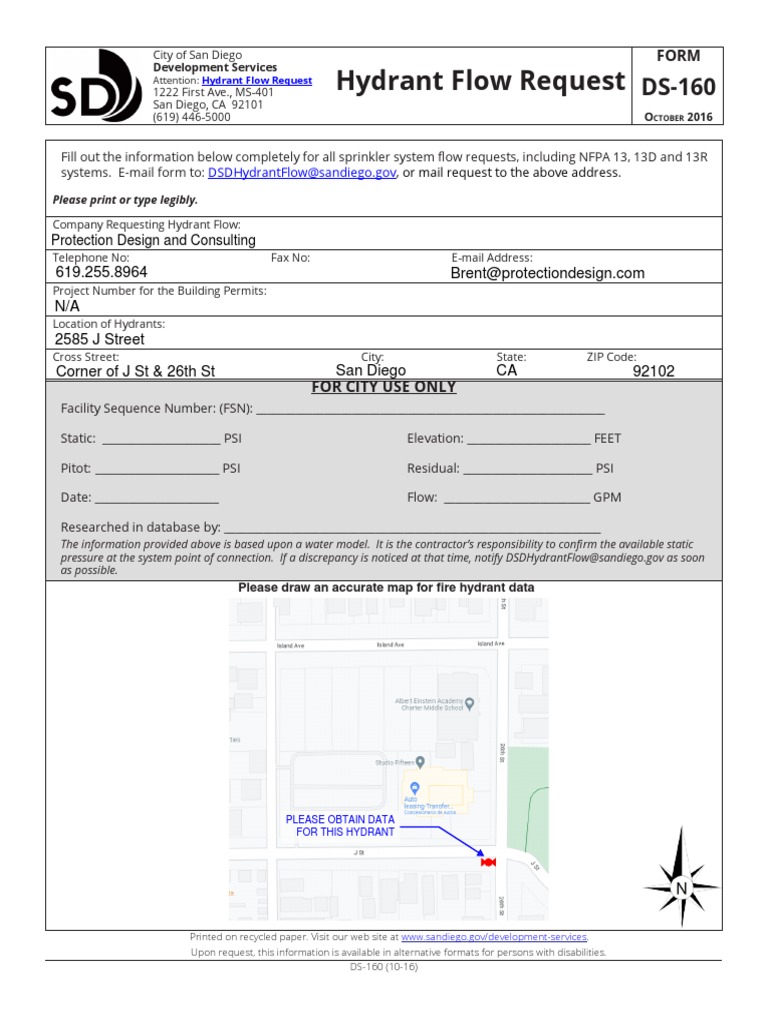 Hydrant Flow Test Request Form | PDF | Computing