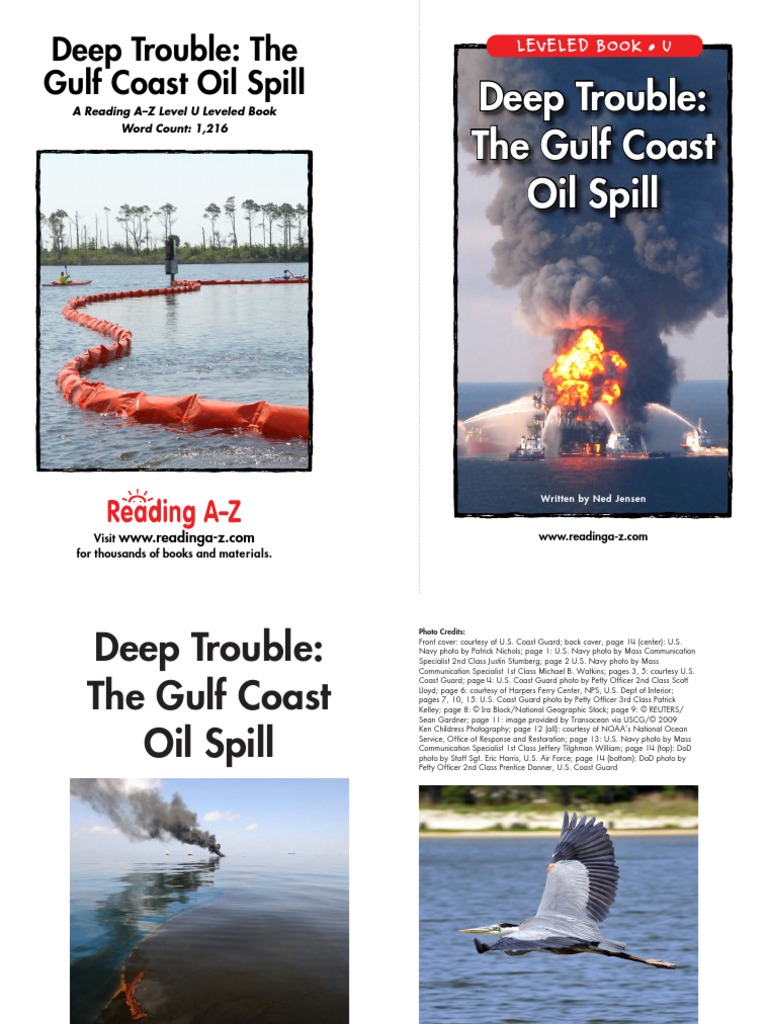 Deep Trouble - Oil Spills RAZ | PDF | Deepwater Horizon Oil Spill | Oil ...
