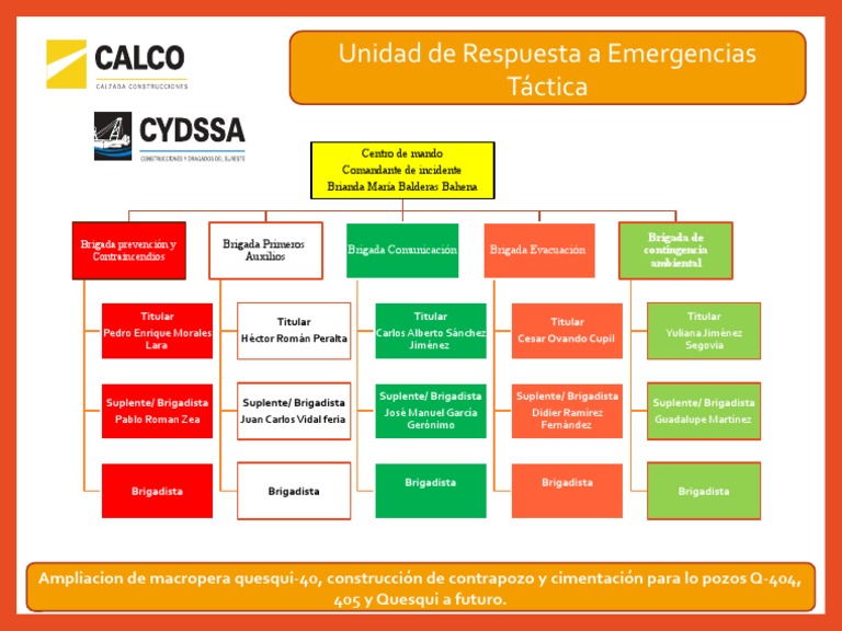 Organigramas de Brigadas Campo Rev.02 | PDF