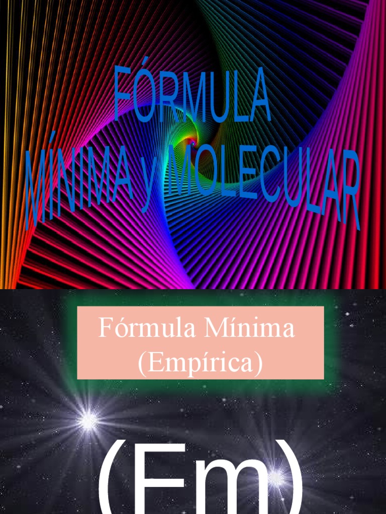 4-Formula Minima - Molecular | PDF | Combustión | Química