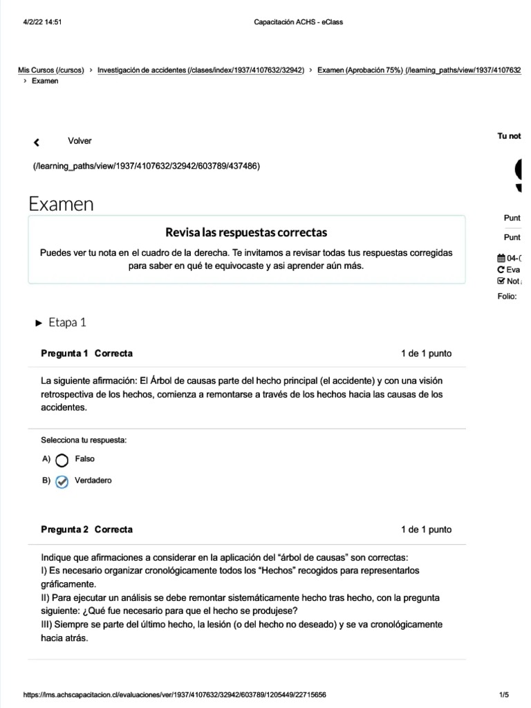 Capacitacion Achs Eclass Inves | PDF