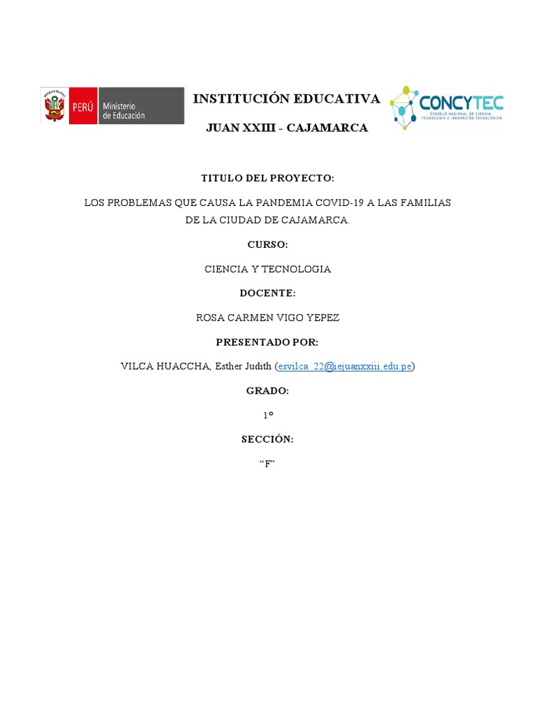PROYECTO EUREKA - CTdocx | PDF | Science | Metodología