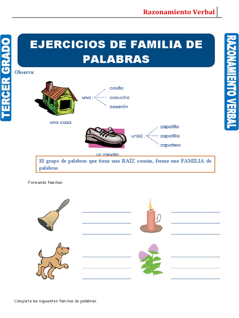 FAMILIA DE PALABRAS | PDF