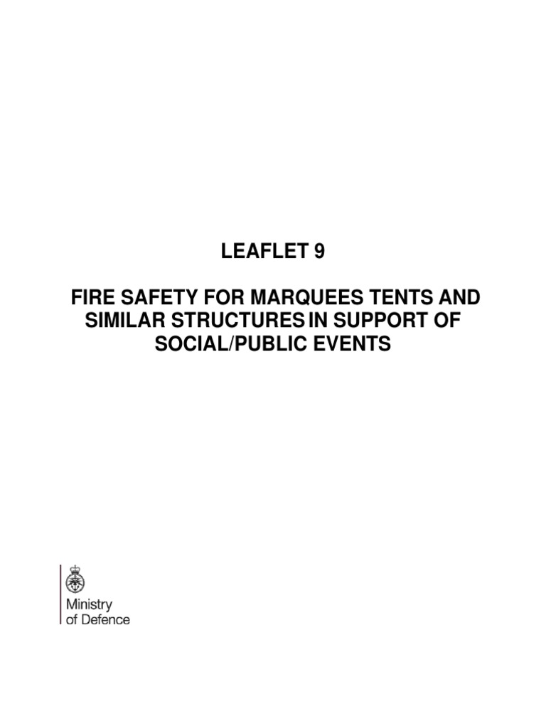 Fire Guidance Temporary Structures | PDF | Fire Safety | Firefighting