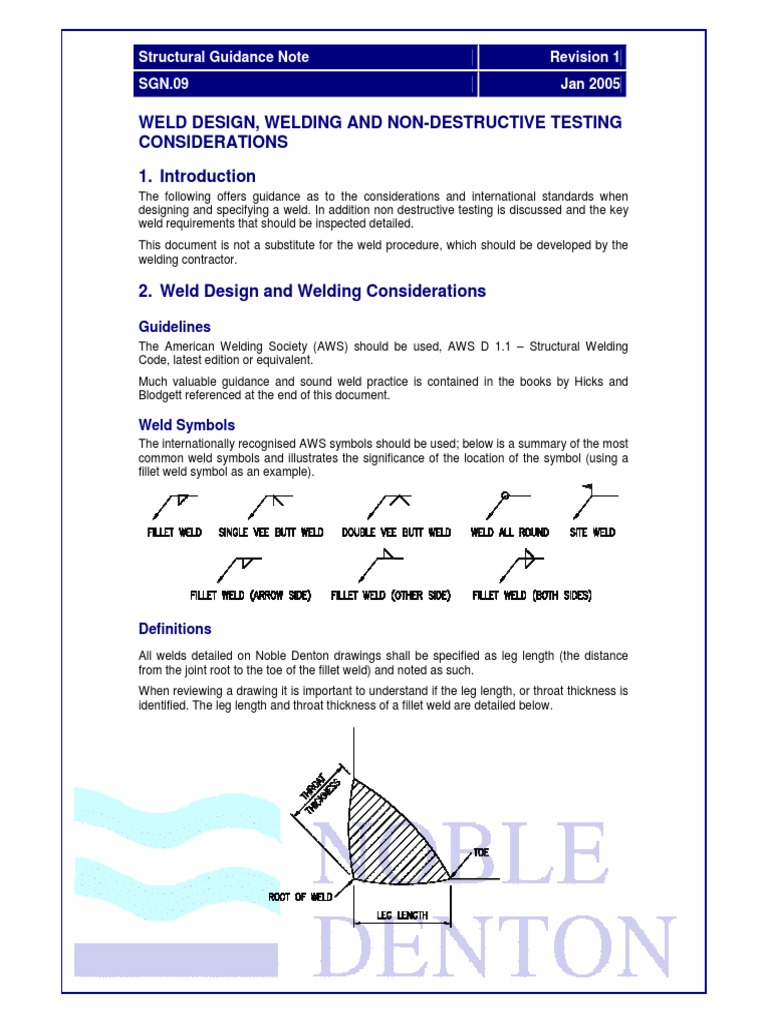 Weld Design and Testing Guidelines | PDF | Nondestructive Testing | Welding