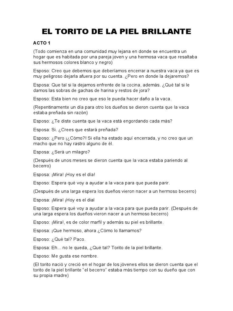 El Torito de La Piel Brillante | PDF