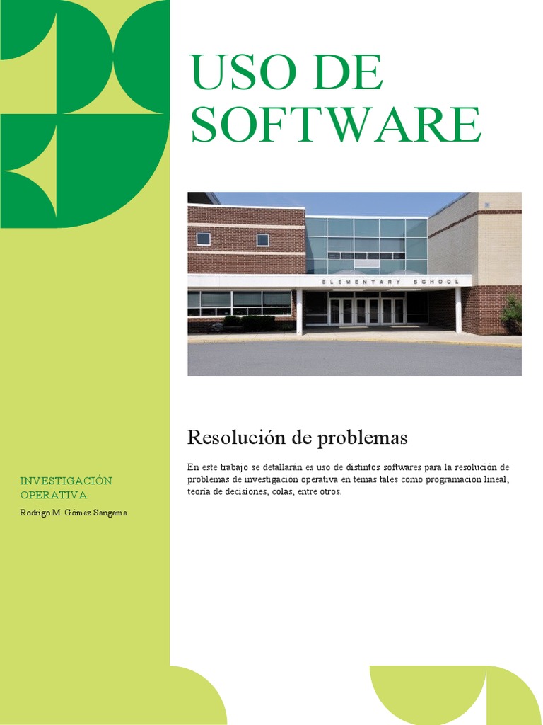 Uso de Solver y POM-QM en IO | PDF | Software | Microsoft Excel