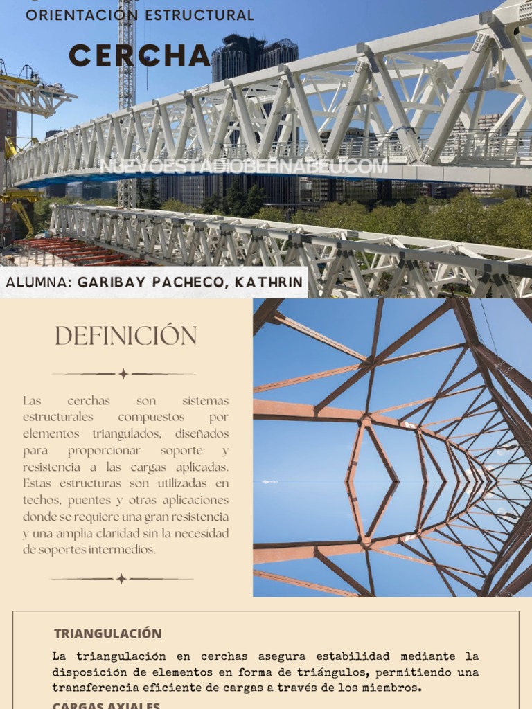 Tipos y Aplicaciones de Cerchas Metálicas | PDF | Braguero | Puente