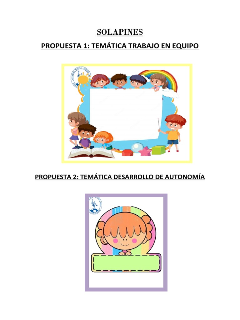 Solapines Propuestasss 02 Corregida | PDF