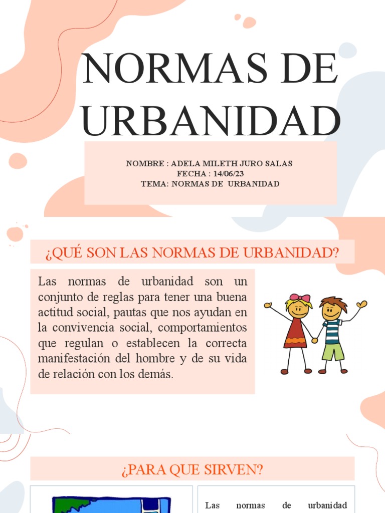 Normas de Urbanidad Mileth Amor | PDF | Comportamiento | Institución