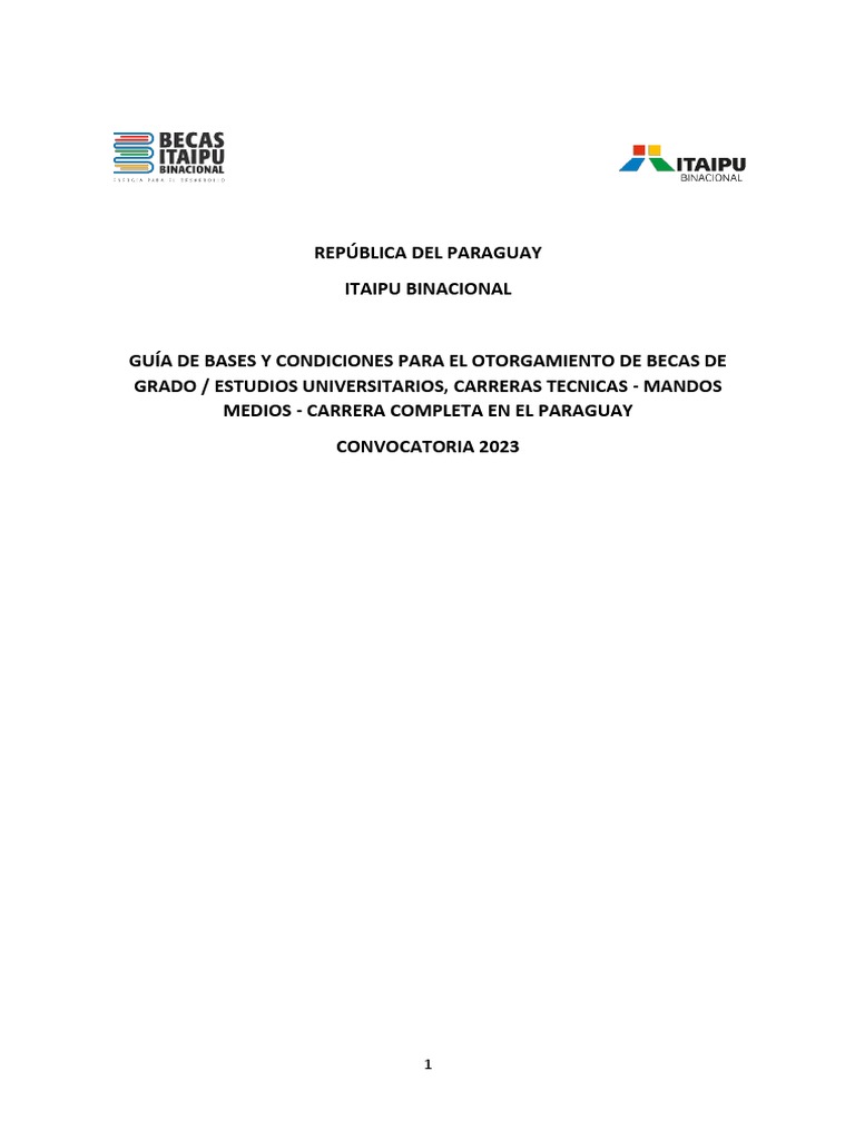 Guía de Bases y Condiciones | PDF