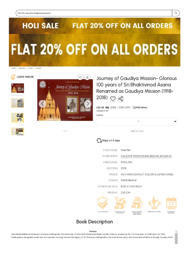 Gaudiya Mission: A Century of Legacy | PDF | Indian Religions ...