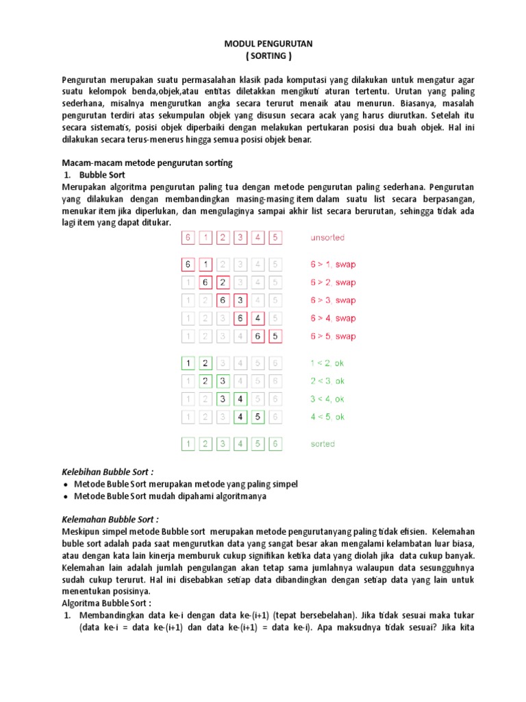 Modul SORTING | PDF