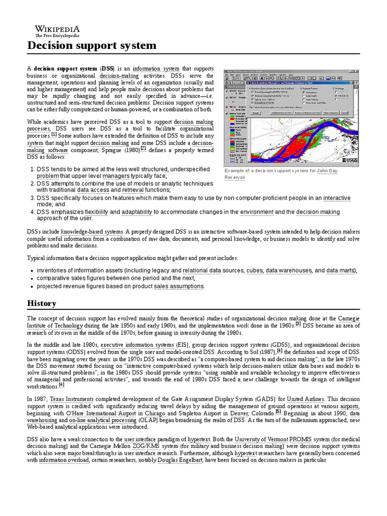 Decision Support System | PDF | Decision Support System | Computing