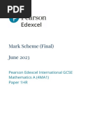 Edexcel GCSE Maths Mark Scheme P72792A | PDF | Mathematics | Arithmetic