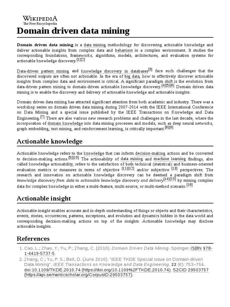 Domain Driven Data Mining Pdf Methodology Cognitive Science