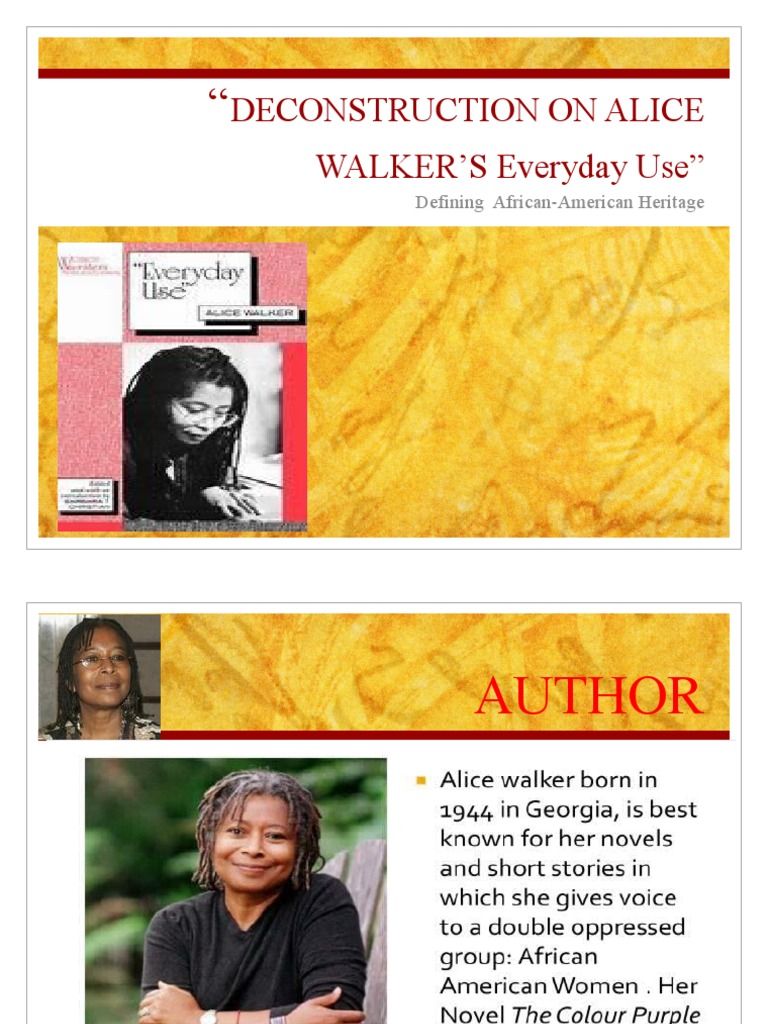 2.deconstruction Analysis On Everyday Use | PDF | Quilt