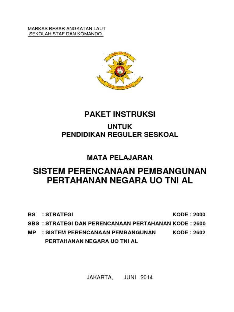 Sistem Perencanaan Pembangunan Pertahanan Negara Uo Tni Al - 63c9600d09bb2 - 39. Sisrenbang ...