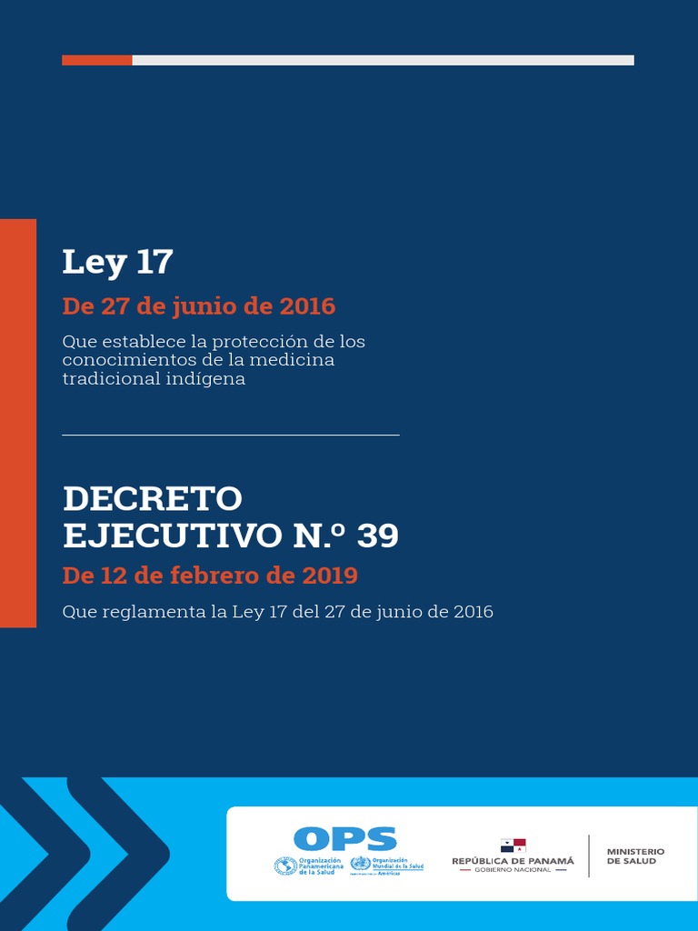 Ley 17 Diagramacion Final | PDF | Medicina | Panamá