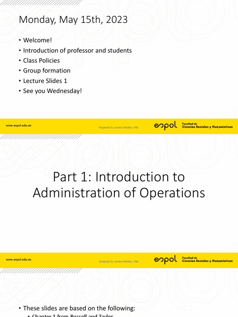 Lecture 1 - Introduction | PDF | Labour Economics | Operations Management Lecture 1 - Introduction | PDF | Labour Economics | Operations Management