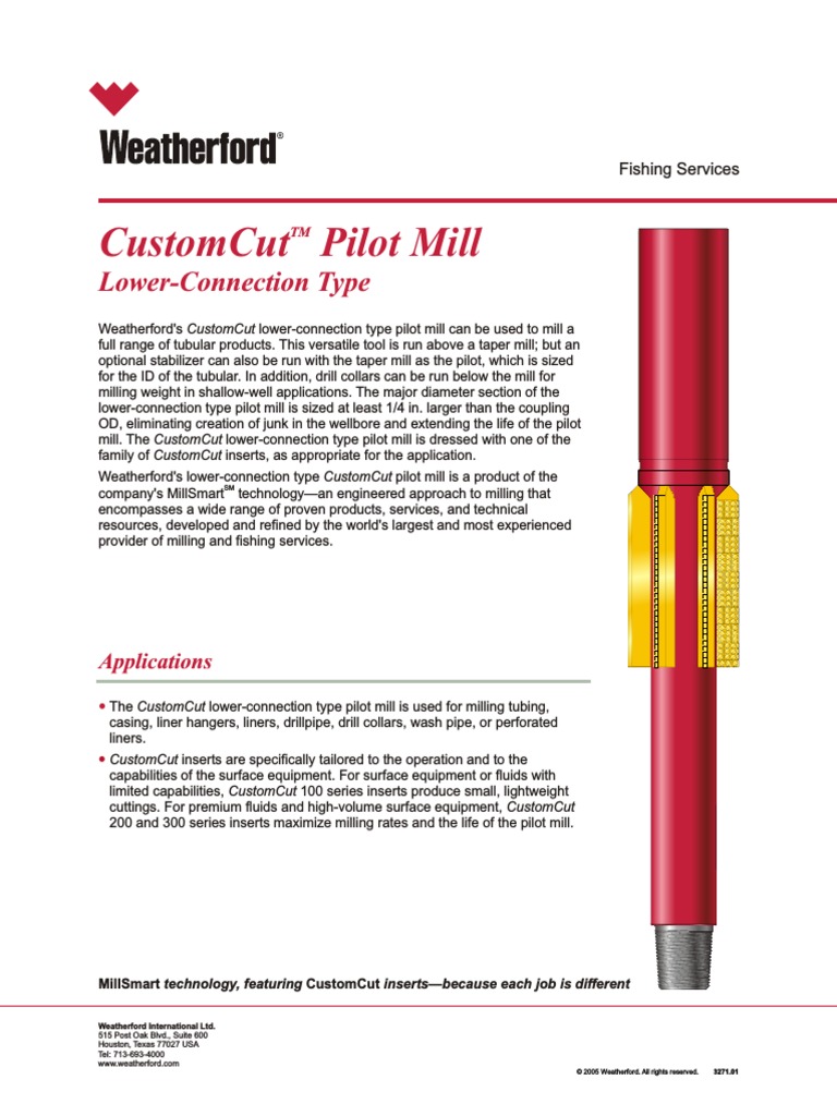 24 Pilot Mill 2 | PDF | Pipe (Fluid Conveyance) | Casing (Borehole)