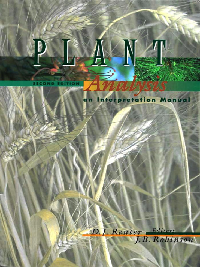 Plant Analysis - An Interpretation Manual | PDF | Plant Nutrition | Root