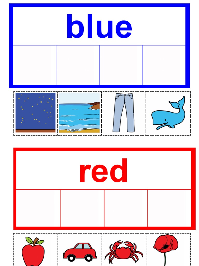 Los Colores en Pictogramas | PDF