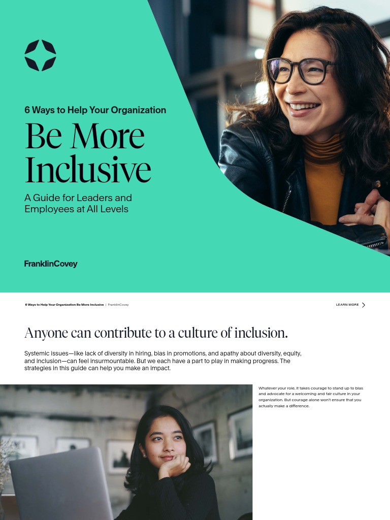 FC Guide 6 Ways To Be More Inclusive MRK2066351 - v1.0.7.2 | PDF | Bias ...