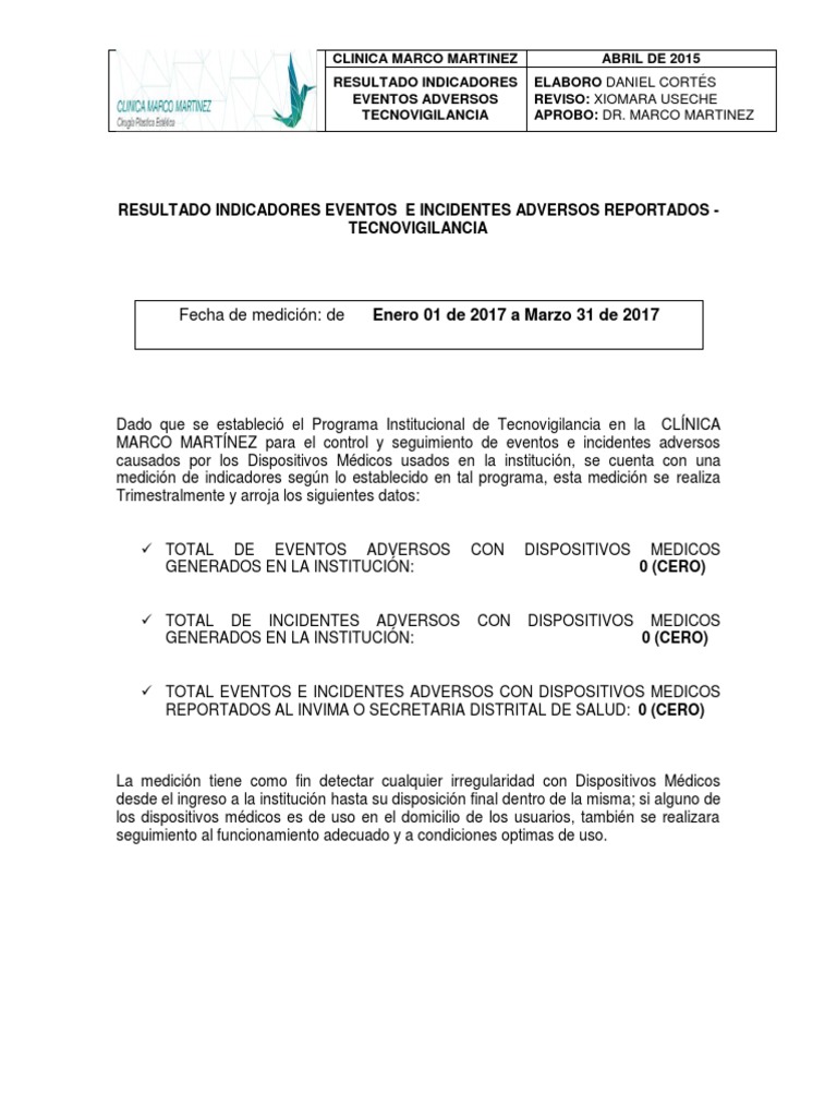 Indicadores Tecno Ene-Mar-2017 | PDF