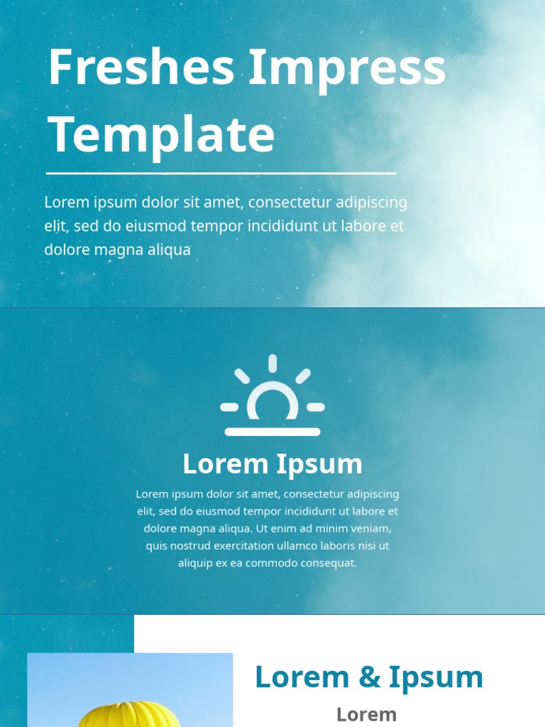 Freshes Impress Template | PDF