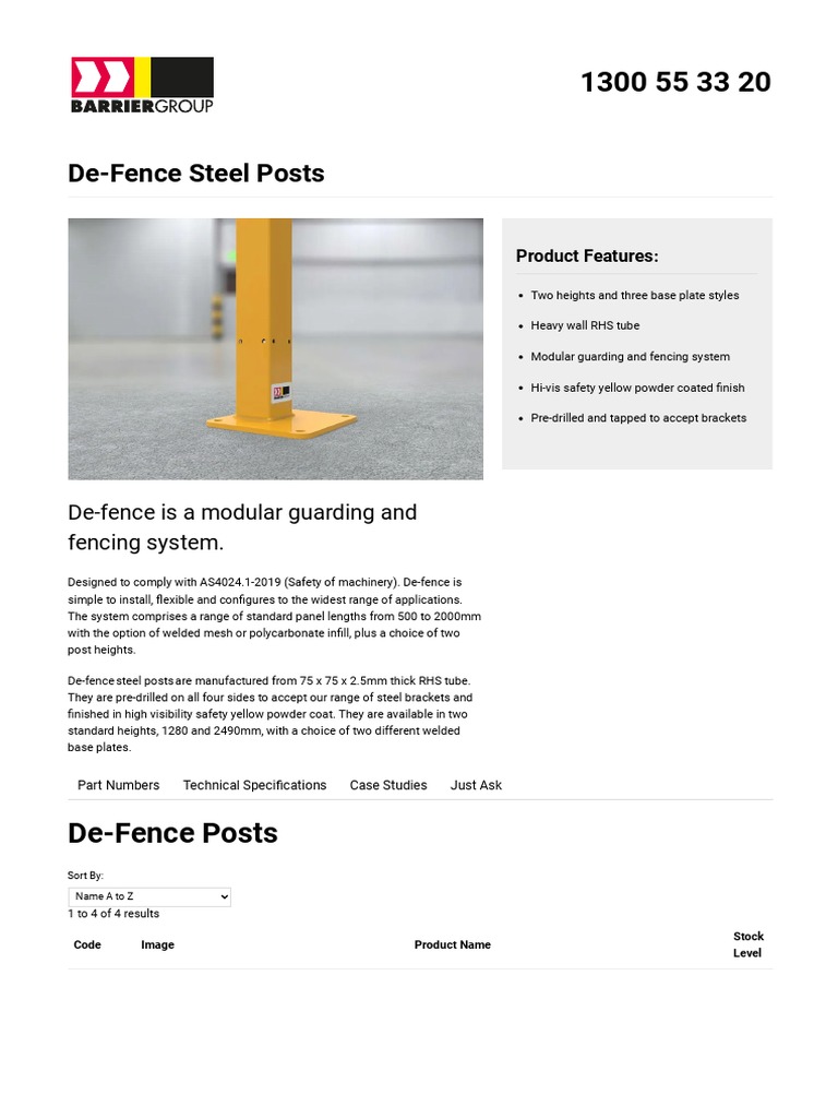 Barrier Group Spec Sheet | PDF