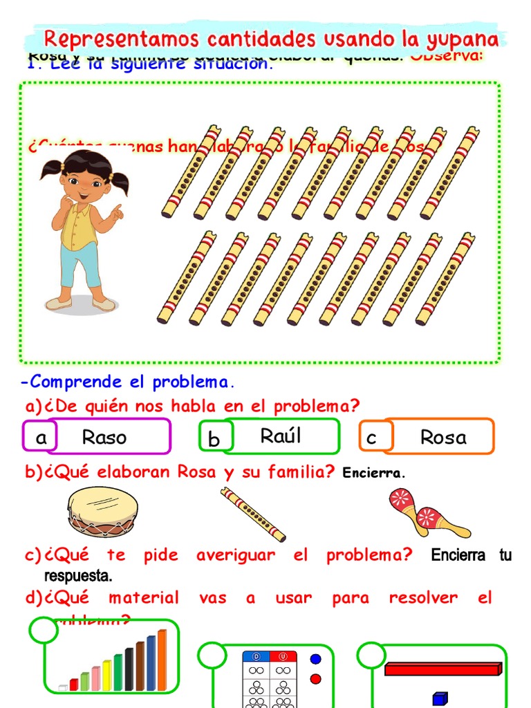 Ficha Representamos Cantidades Usando La Yupana | PDF
